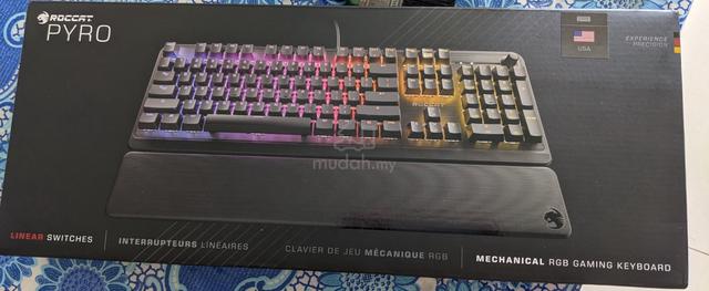 ROCCAT Pyro Mechanical RGB Keyboard (Linear) - Computers & Accessories ...