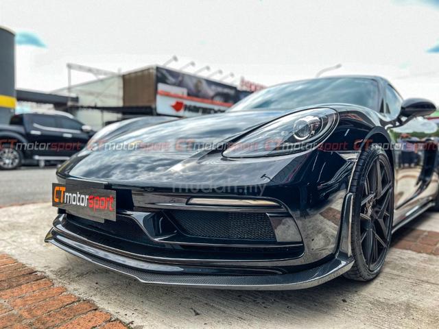 Porsche Cayman Boxter 718 Front Lip carbon Bodykit - Car Accessories ...