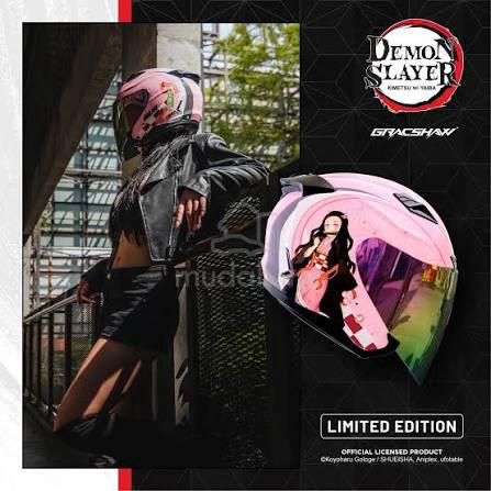 Demon Slayer Gracshaw Limited Edition Helmet - Motorcycle Accessories ...