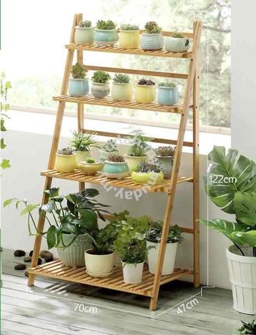 Plant Flower Stand Foldable Pot Racks Rak Bunga - Garden Items for sale ...
