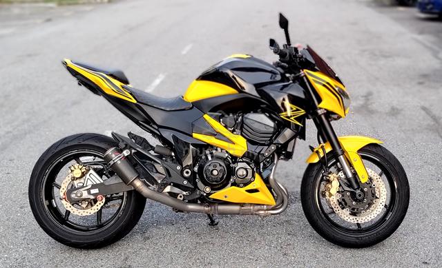 Kawasaki Z800 Yellow Sector z8 new paint - Motorcycles for sale in Puncak Jalil, Selangor