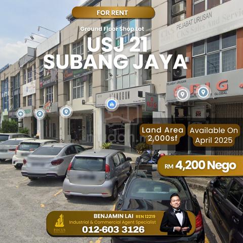 Shop lot for Rent, 2000 sq.ft, USJ, Selangor | Mudah.my