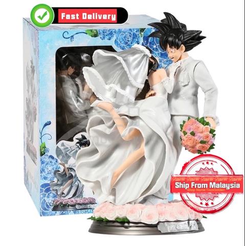Anime Dragon Ball Son Goku Chichi Wedding Ver - Hobby & Collectibles ...