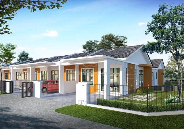 New 1-storey Terraced House for Sale, 3 Bedroom, 1334 sq.ft, Kamunting ...