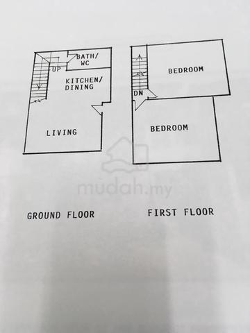 Terraced House for Sale, 2 Bedroom, 700 sq.ft, Setapak, Kuala Lumpur ...