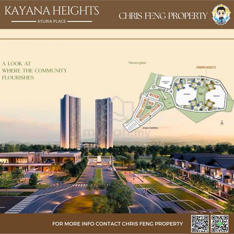 Condominium for Sale, 3 Bedroom, 900 sq.ft, kayana heights ayuria place ...