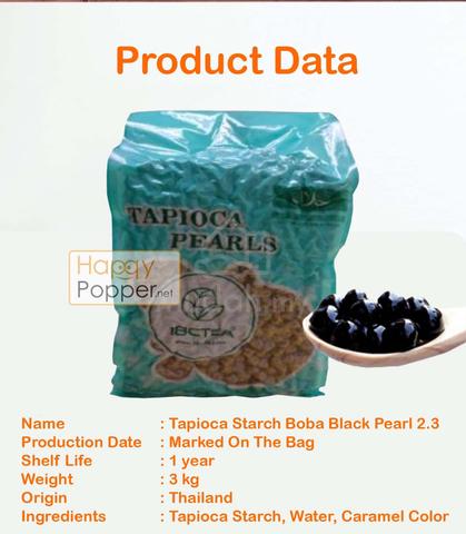 Boba Tapioca Starch Balls Black Pearl 3kg - Food for sale in Klang ...