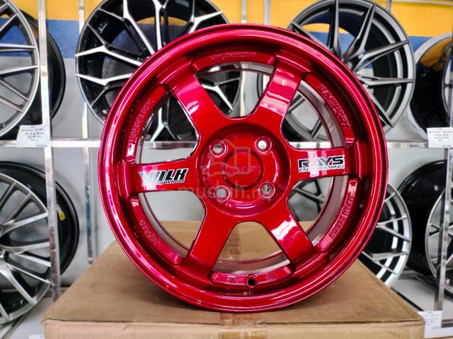 Sport Rim 15 Inch Te37 Red Myvi Axia Viva Bezza - Car Accessories & Parts for sale in Bukit ...