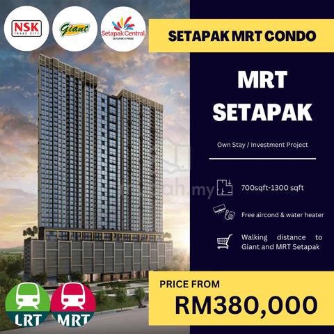 Apartment for Sale, 2 Bedroom, 800 sq.ft, PV 22 Residences, Setapak ...