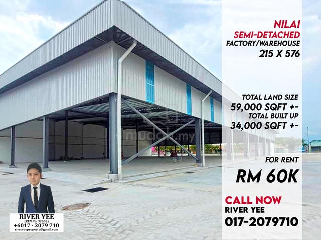 Warehouse / Factory for Rent, 59000 sq.ft, Nilai, Negeri Sembilan ...
