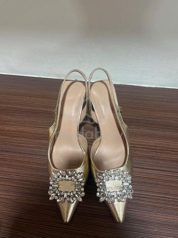 gold heels with swarovski convocation - Shoes for sale in Bangi, Selangor