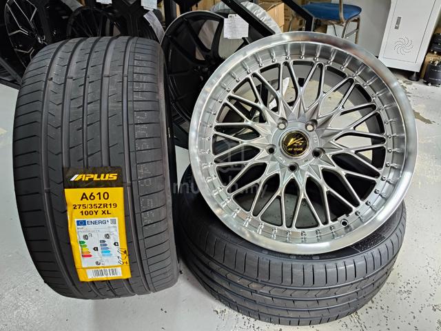 BMW F10 19 Inch Flow Formed Rim + APLUS Tayar A53 - Car Accessories ...