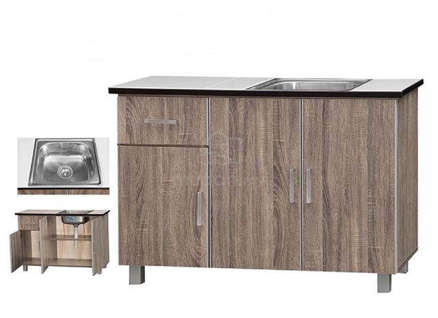 4Ft Kitchen Cabinet With Stainless Steel Basin - Furniture & Decoration ...