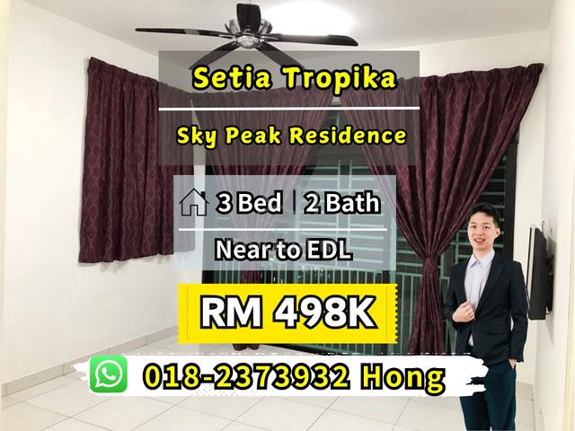 Service Residence for Sale, 3 Bedroom, 1053 sq.ft, Sky Peak Residences ...