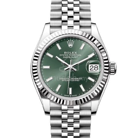 NEW Rolex Datejust 31mm Mint Green Jubilee 278274 - Watches & Fashion ...
