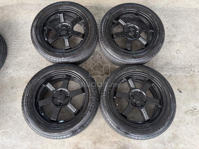 Rim te37 gloss black spec axia bezza myvi flx - Car Accessories & Parts for sale in Setia Alam ...