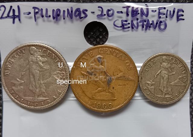 Pilipinas 20/10/5 centavos coins 1945-1960 - Hobby & Collectibles for sale in USJ Heights, Selangor