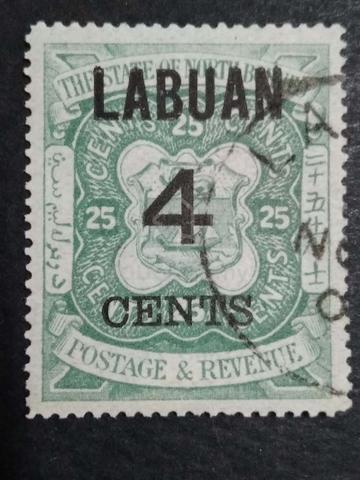 North Borneo 1899 Overprint Labuan 4c On 25c Stamp - Hobby & Collectibles for sale in Cheras ...