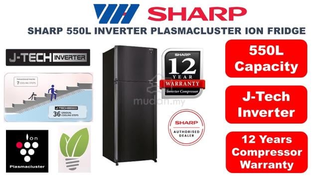 Sharp 550L Inverter Fridge with Plasmacluster ION - Home Appliances ...