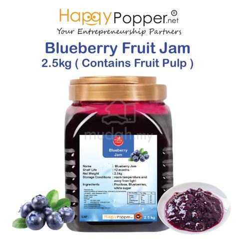 Blueberry Fruit Jam 2.5kg Topping Fruit Pulp Drink - Food for sale in ...
