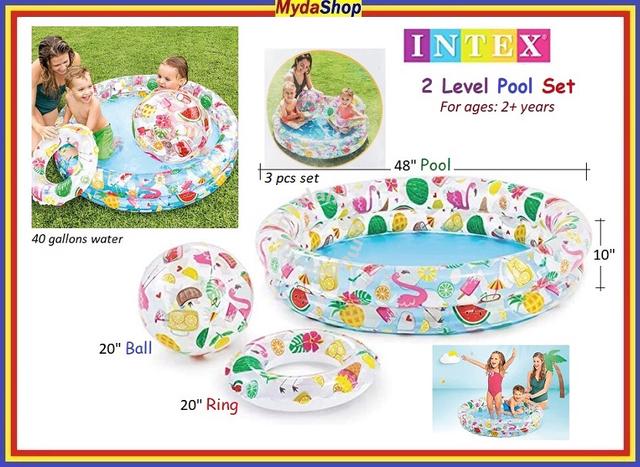 INTEX Kids Baby 2-Level Pool Set. Kolam Kanak2 - Moms & Kids for sale ...