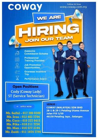 Coway Lady Sunway (Sales & Service) - Jobs available in Bandar Sunway ...