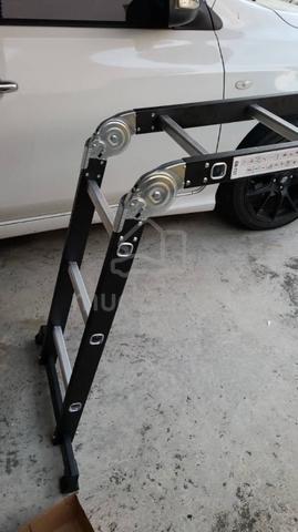 folding ladder steel ladder 12 n 16 step tangga - Home Appliances ...