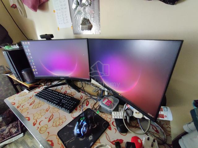 Dual Curved Monitor Setup with Full Desktop PC - Computers ...