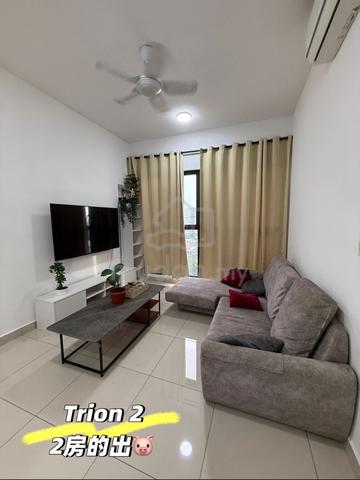 Service Residence for Rent, 2 Bedroom, 635 sq.ft, Trion 2 @ KL, Chan ...