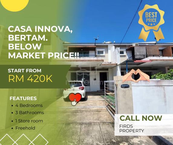 2-storey Terraced House for Sale, 4 Bedroom, 1540 sq.ft, Bertam, Penang ...