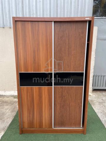 YB01AG Almari Baju 2 Sliding Doors L.4' Wardrobe - Furniture ...