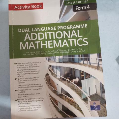 SAP add maths Form 4 - Textbooks for sale in Ipoh, Perak