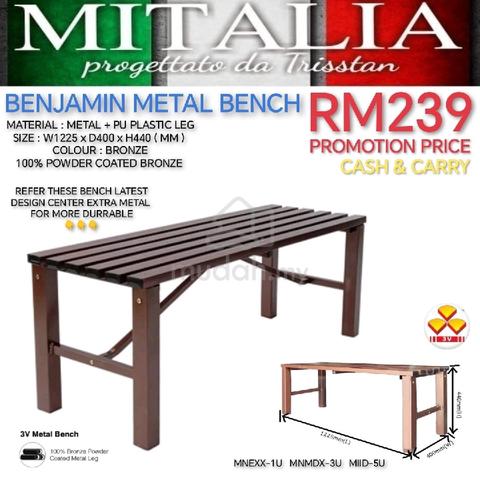 Bench Chair Besi Berkualiti | Kerusi Bangku Besi - Furniture ...