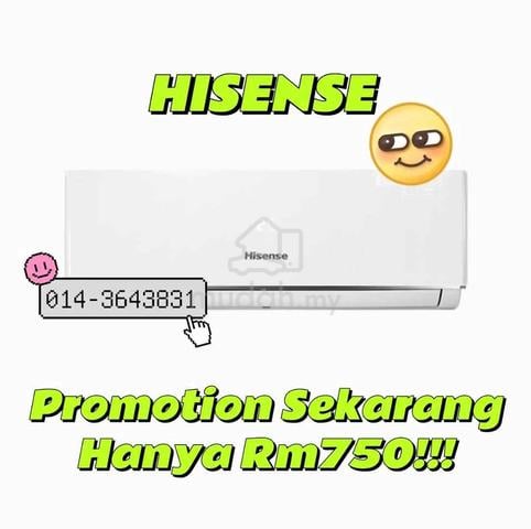 Hisense Aircond - Diskaun Kaw Kaw !!! D7725 - Home Appliances & Kitchen ...