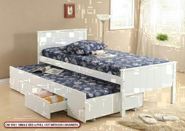 Single bed frame with pull-out (M-1003)20-2 - Furniture & Decoration ...