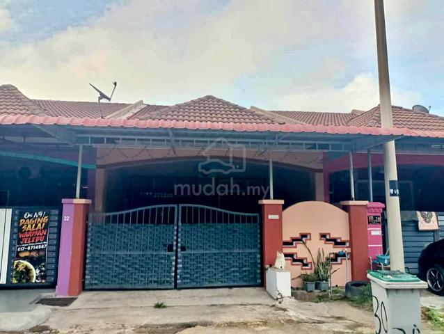 1-storey Terraced House for Sale, 3 Bedroom, 1302 sq.ft, Bukit Rambai ...