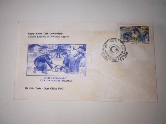 FDC Stamp Turkish Cyprus 1988 - Civil Defence - Hobby & Collectibles ...