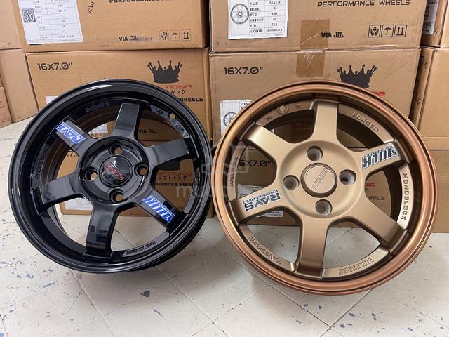 Sport rim baru 14 TE37 Thailand bezza viva axia - Car Accessories ...