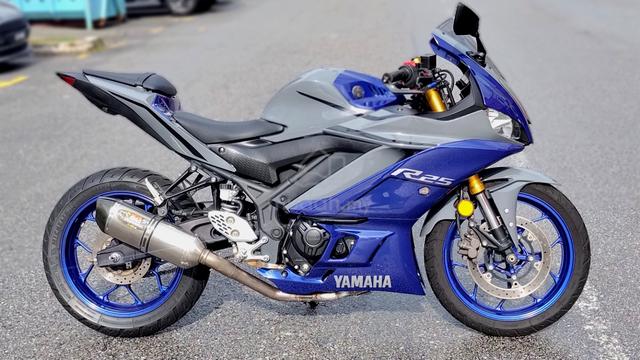 Yamaha YZF R25 v2 Blue Grey Yoshimura AEON CREDIT - Motorcycles for ...
