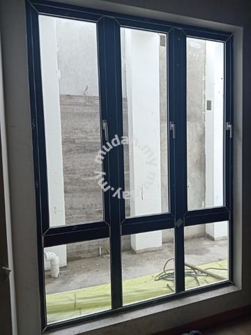 Tingkap Casement Swing Ruang Tamu Aluminium&Kace - Furniture ...