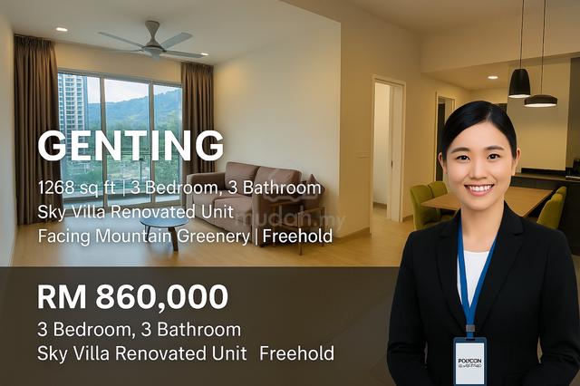 Service Residence for Sale, 3 Bedroom, 1268 sq.ft, Windmill Upon Hills ...