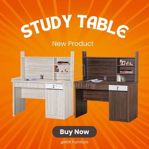 4FT Study Table with storage compartment - Furniture & Decoration for ...