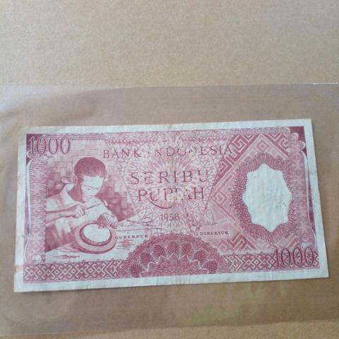 Indonesia Seribu Rupiah 1958 Banknote - Hobby & Collectibles for sale ...