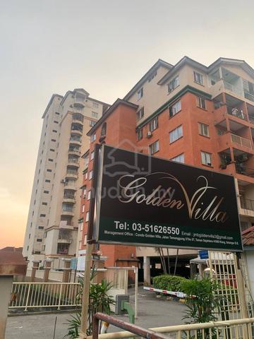 Apartment for Rent, 3 Bedroom, 659 sq.ft, Golden Villa, Klang, Selangor ...