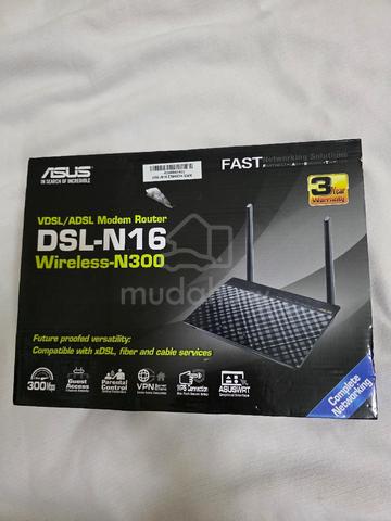 Asus DSL-N16 Wireless N300 Modem Router - Computers & Accessories for ...