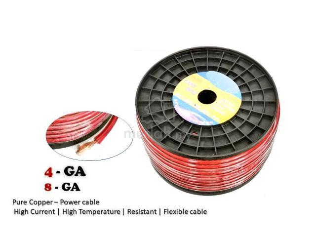 4GA x 40MTR POWER CABLE Pure Copper & Ground wires - Car Accessories ...