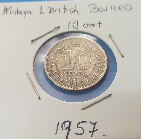 1957 Malaya British Borneo 10 cent - Hobby & Collectibles for sale in Klang, Selangor