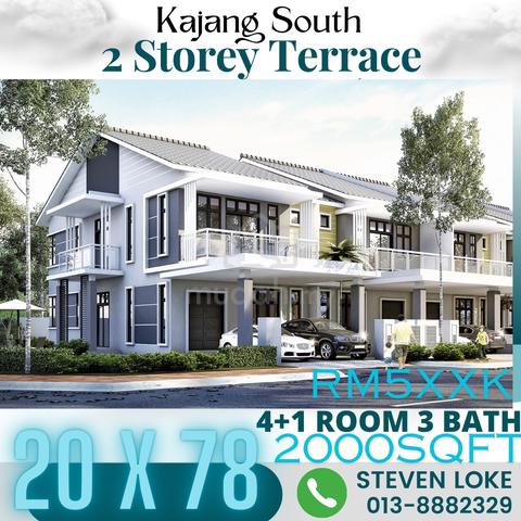 New 2-storey Terraced House for Sale, 4 Bedroom, 2000 sq.ft, Kajang ...