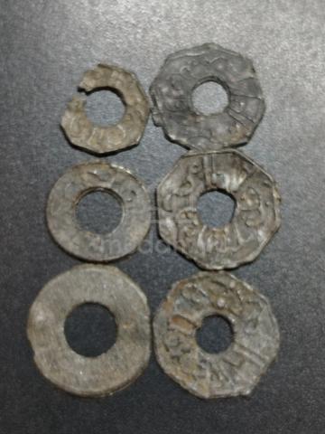 Palembang Sultanate Pitis Tin Coin 1805 (6 Coins ) - Hobby ...