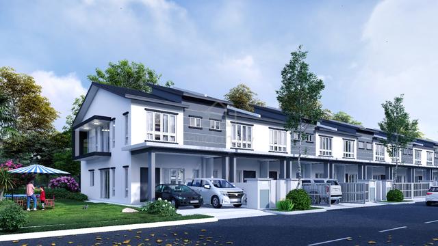 New 2-storey Terraced House for Sale, 4 Bedroom, 2200 sq.ft, Denai Alam ...